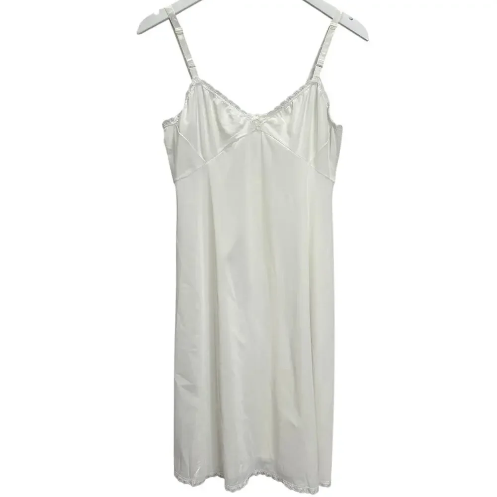 Shadowline | Intimates & Sleepwear | Vintage Shadowline White Full Slip ...
